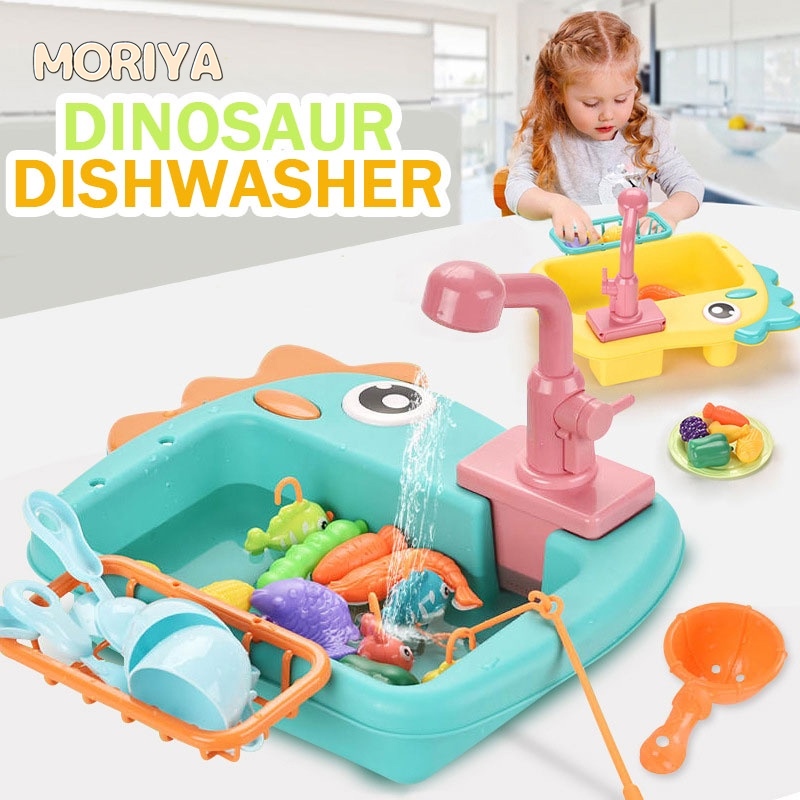 Mini Toddler Sink Toy, Play Sink with Running Water, Automatic Water ...