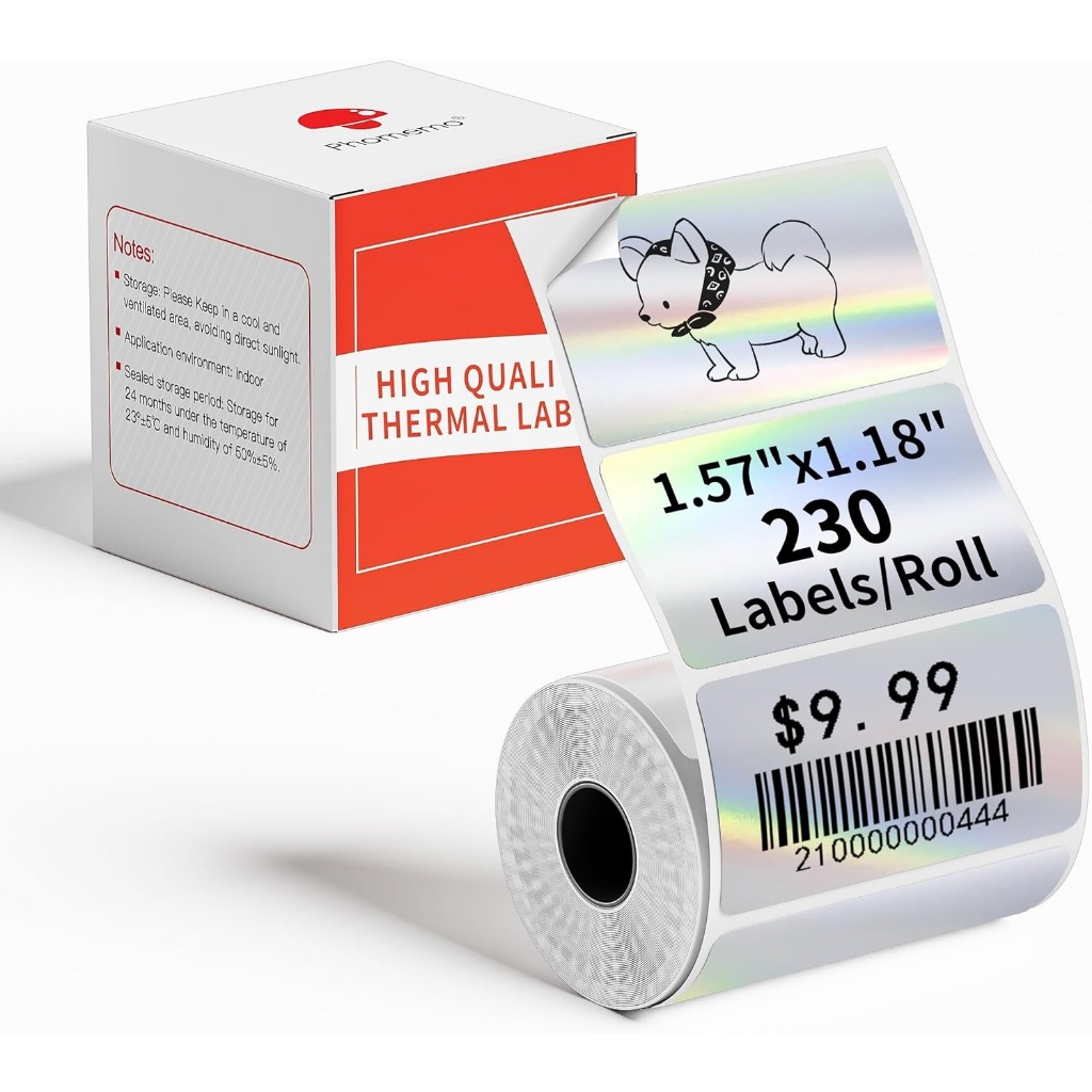 Reflective Color Thermal Label Sticker For Phomemo M110/M120/M200/M220 ...