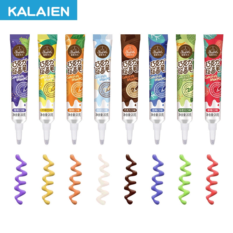 KALAIEN Chocolate Pen Diy Edible Paintbrush Writing Pen,Soak in warm ...