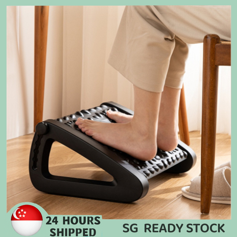 【SG READY STOCK】Office Desk Footrest Massage Pad Foot Stool Home Sofa ...