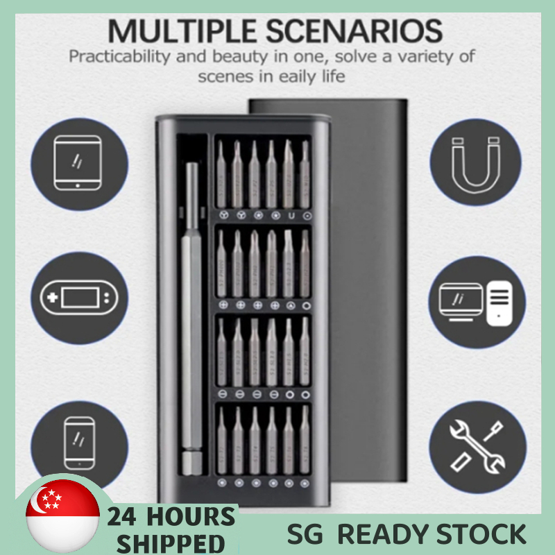 【SG READY STOCK】Screwdriver 24 in 1 Precision Screwdriver Set Portable ...