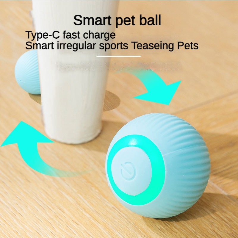Pet Smart Ball Indoor Automatic Playing Rolling Ball Electric Cat Dog ...