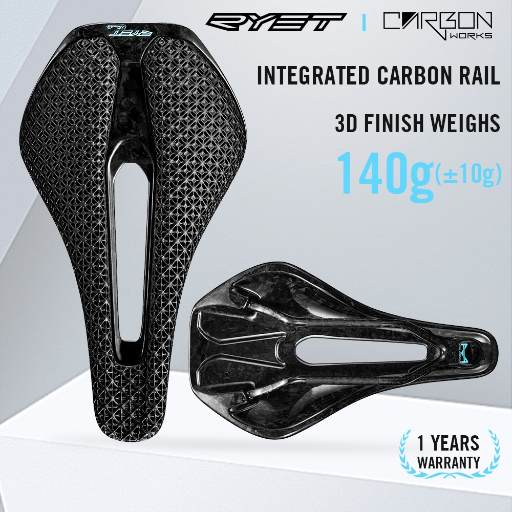 RYET 3D Printed Bicycle Saddle Ultralight Carbon saddle 135mm 105g Bike ...