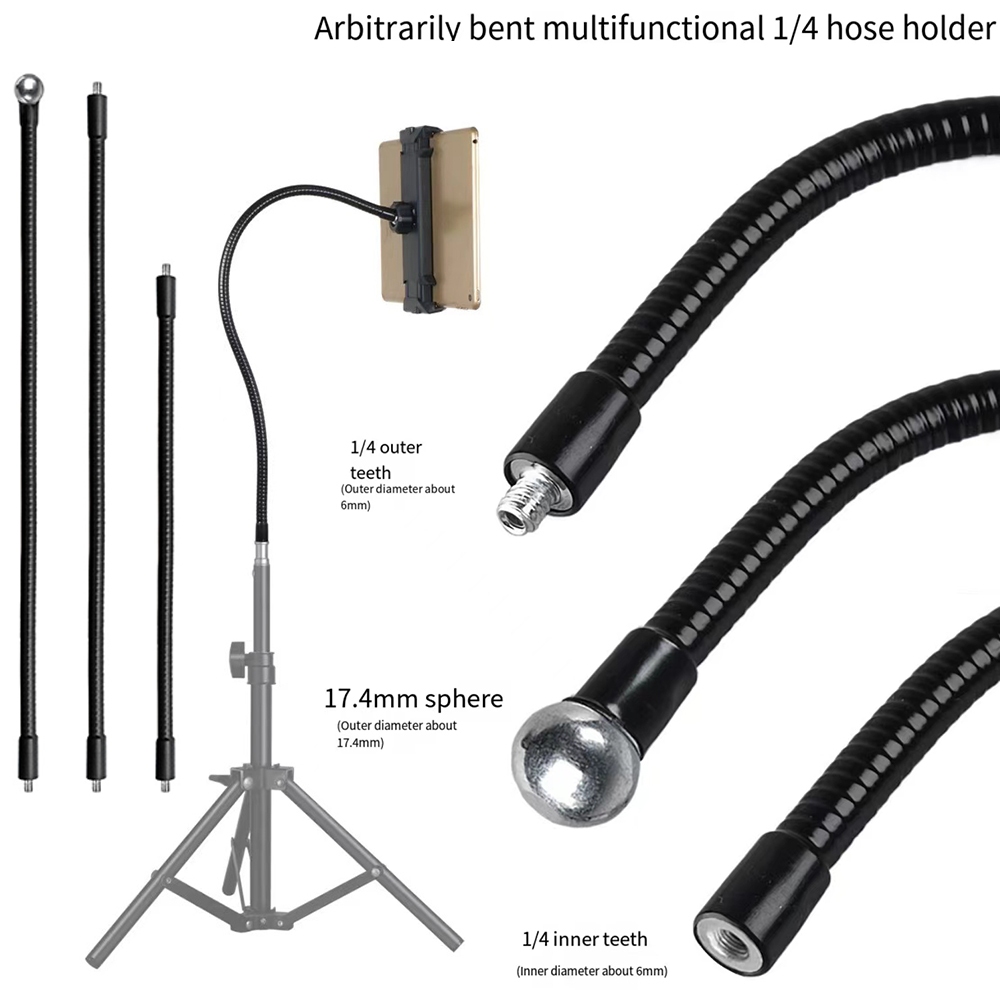 Universal hose 20cm/30cm/50cm tripod fittings both ends 1/4 inside and ...