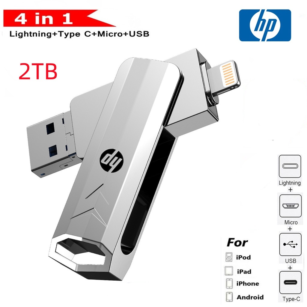 NEW 2TB 4 in1 flash drive USB 3.0 Type-C Micro Port Memory Stick 1TB ...