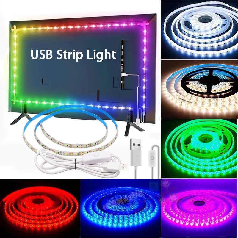 DC5V USB 2835 LED Strip Light Flexibele Light Tape 0.5m-5m Led Strip ...