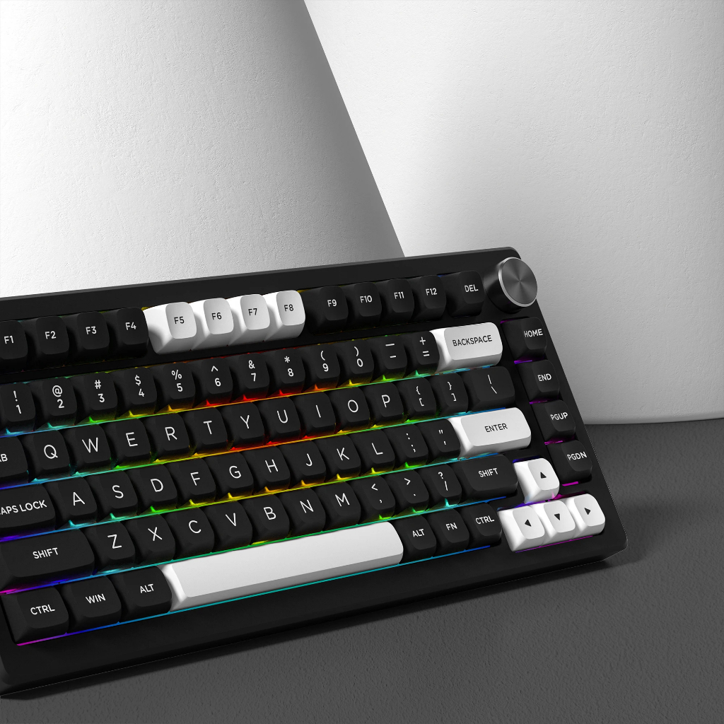 189 Keys Full Set Keyboard Keycaps WOB/BOW ISA Profile Key Cap Double ...