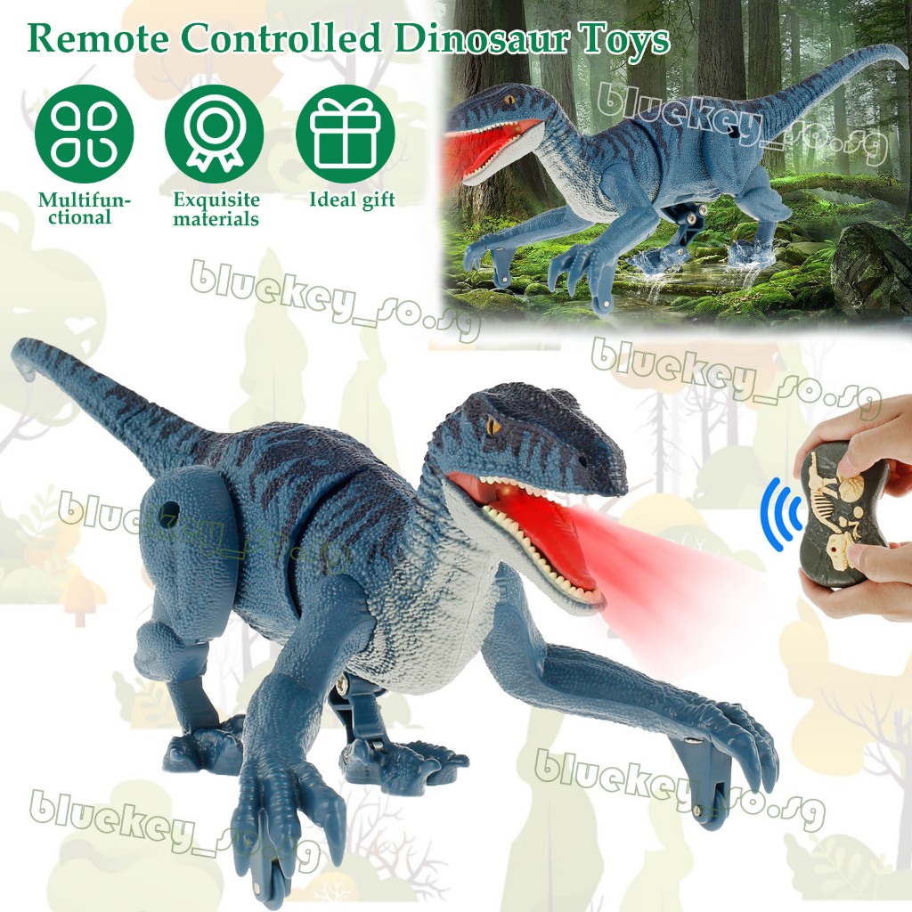 Remote Control Dinosaur Toys 2.4Ghz RC Realistic Velociraptor Toys USB ...
