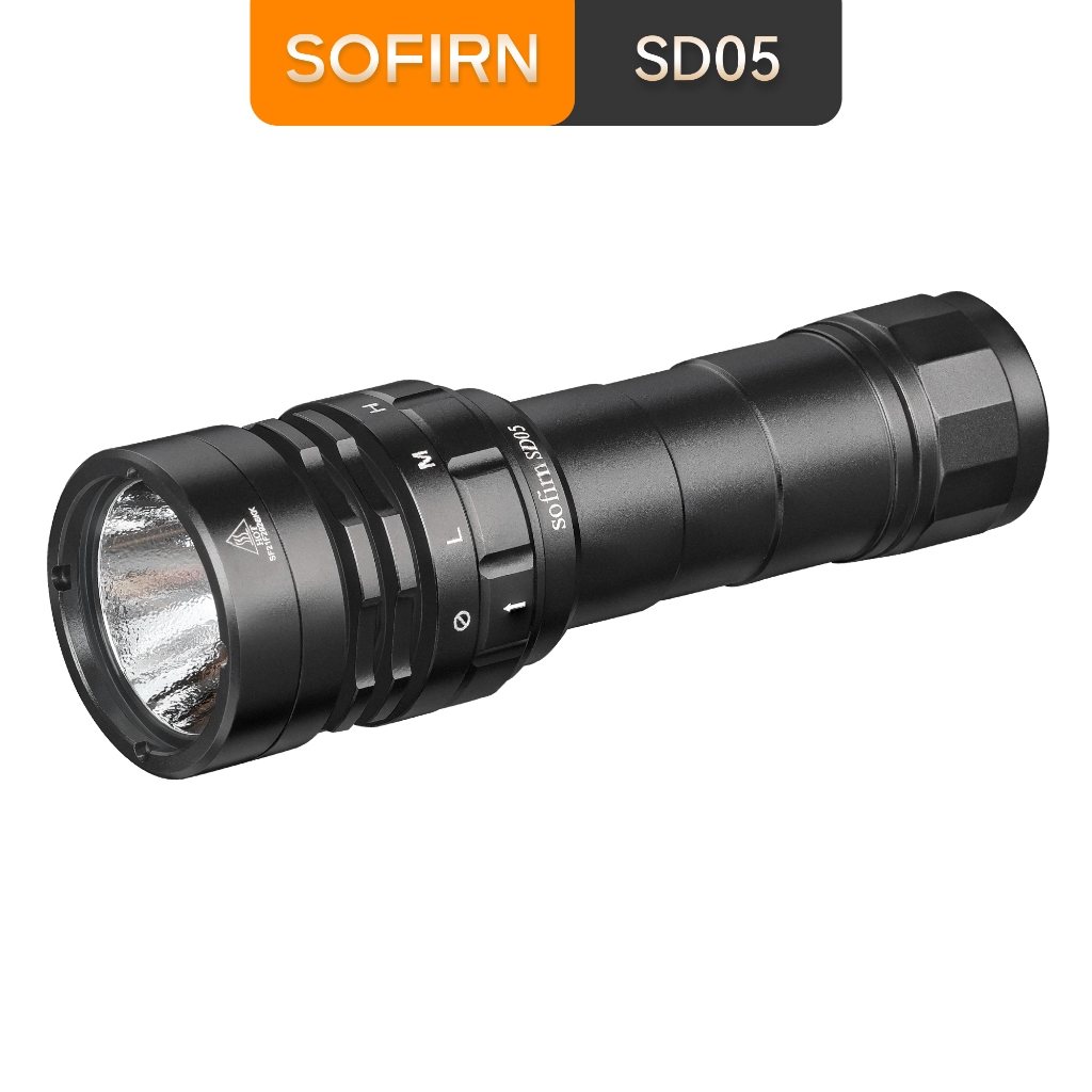 Sofirn SD05 Scuba Flashlight Underwater 100 meters diving torch with ...