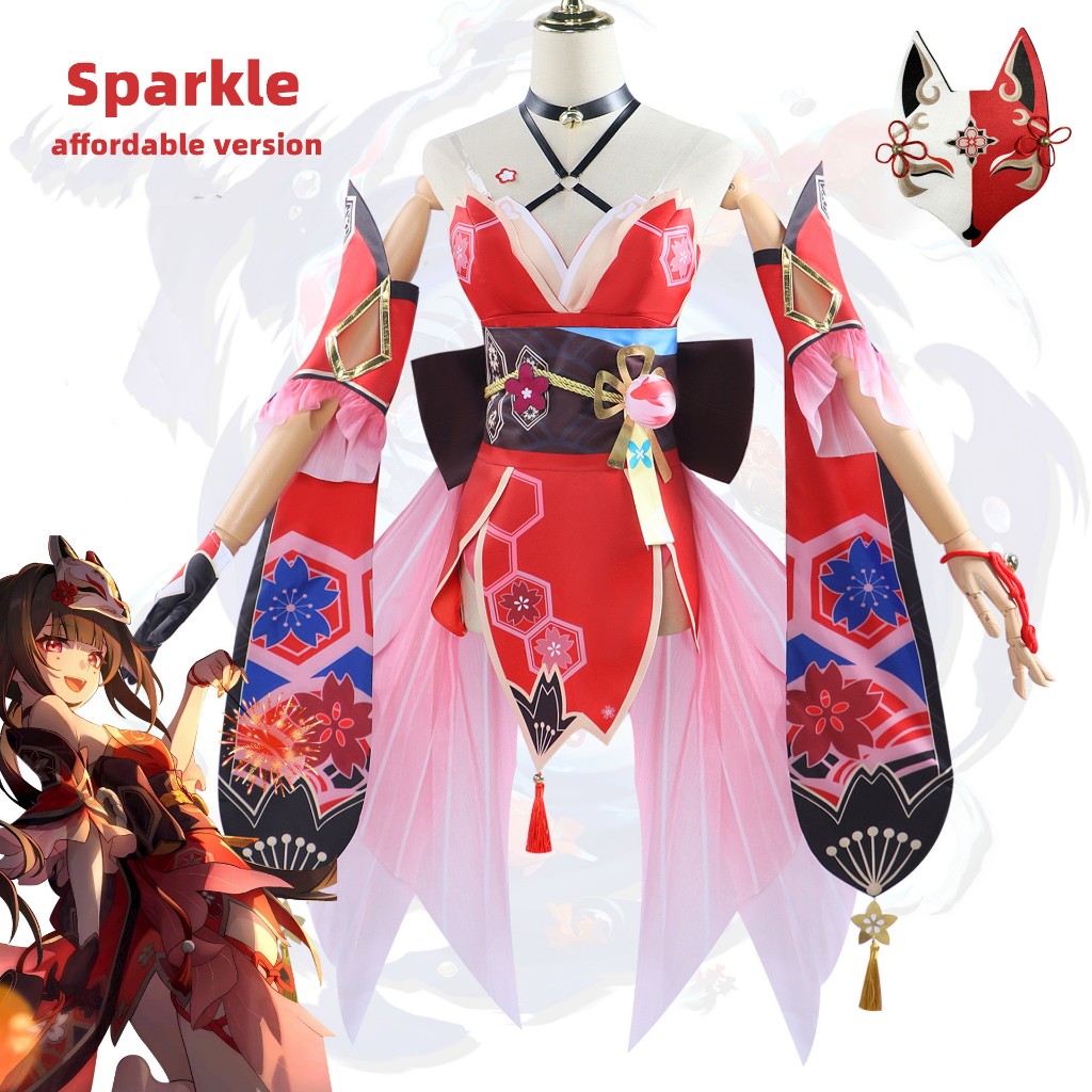 【Ready Stock】Honkai: Star Rail Sparkle Cos Costume Full Set Game Women ...