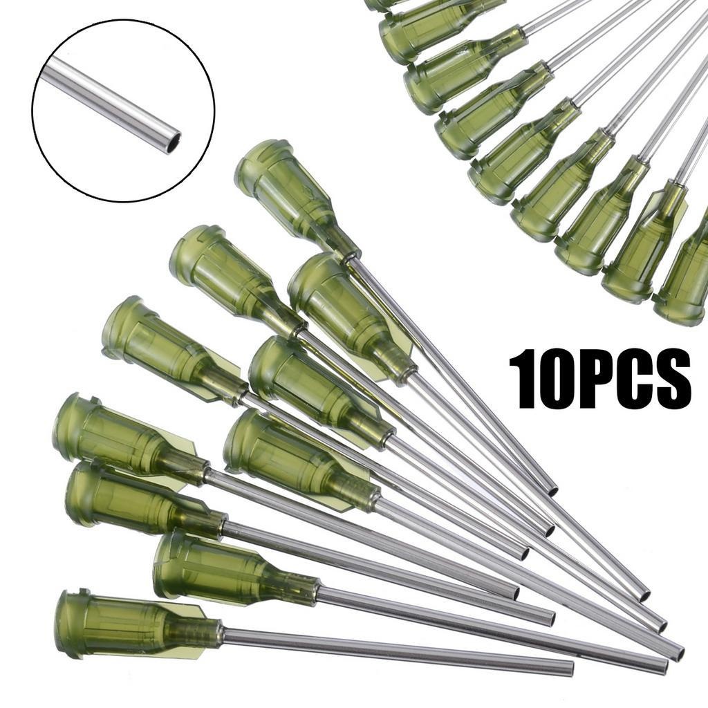 10pcs Blunt Dispensing Needles Syringe Tip Needle 1.5" 14 Gauge Luer ...
