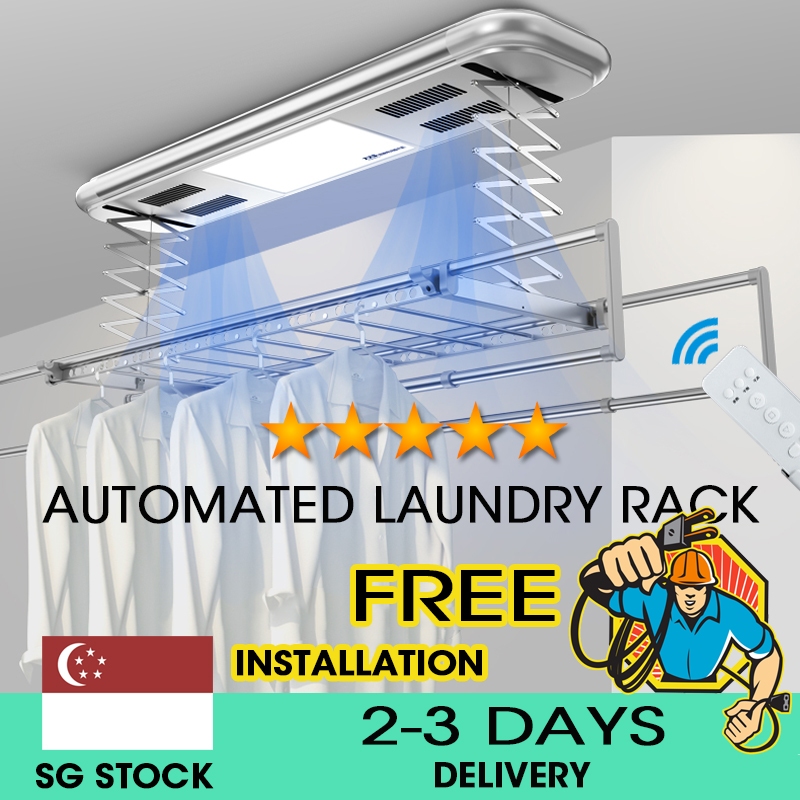 GLOVOSYNC Automated Laundry Rack Smart Laundry System Retractable ...