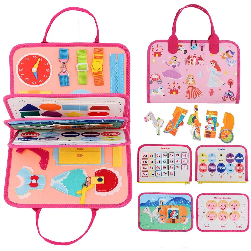 Children's Montessori Early Education Flexible Training Busy Board ...