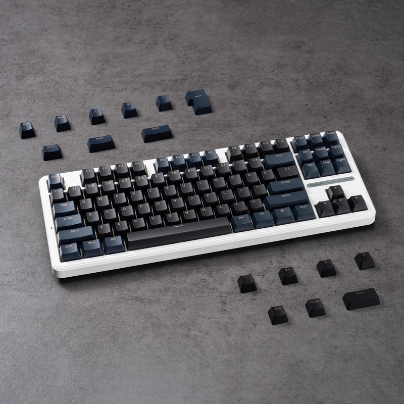 【Keycap Only】Blue Samurai Keycap 117 Keys OEM Profile PBT Double Shot ...