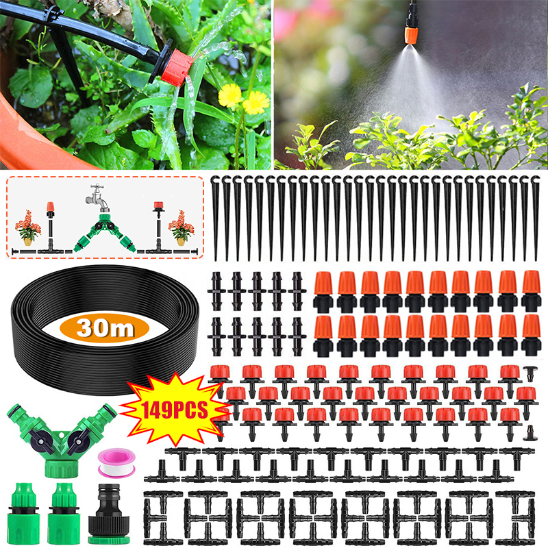 10/25/30M DIY Garden Micro Drip Irrigation System Automatic Plant ...
