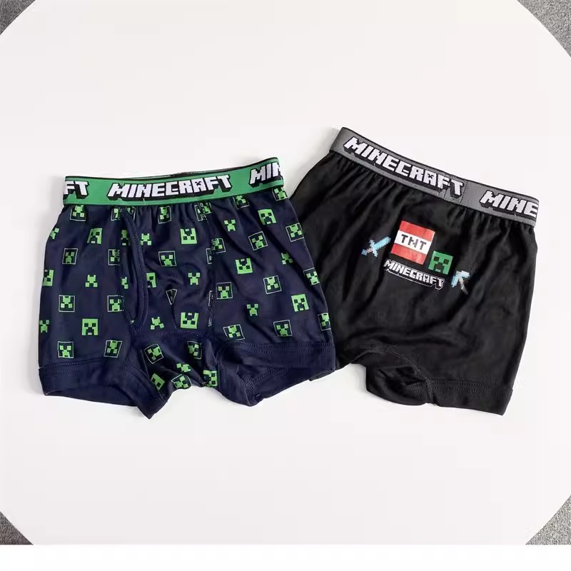 Boys Minecraft Cartoon Anime Full Print Print Printed Boxer Briefs ...