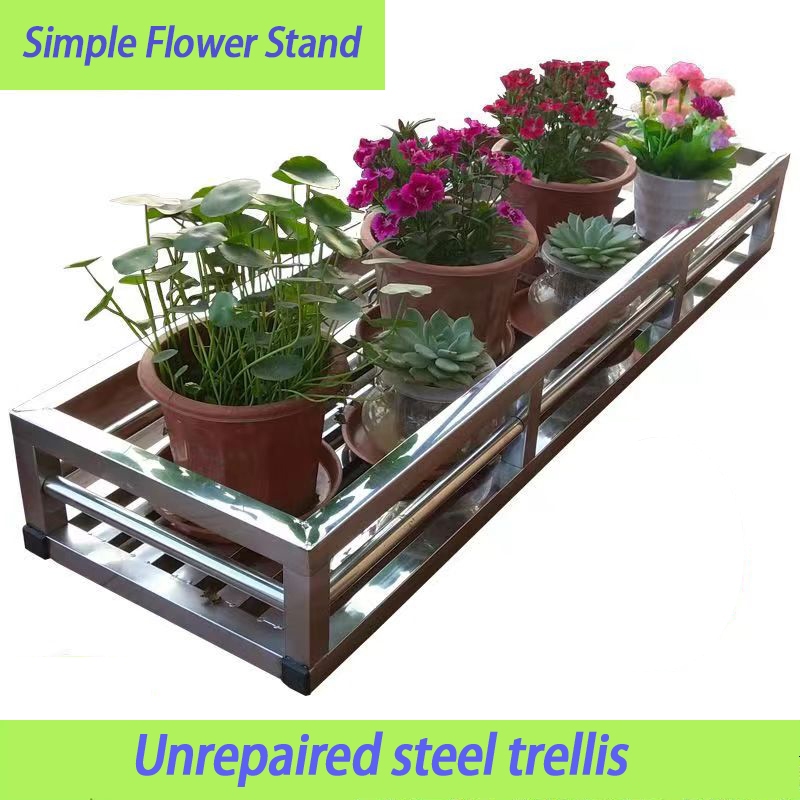 Flower Shelf Stainless Flower Rack Flower Pot Stand Plant Stand Outdoor ...