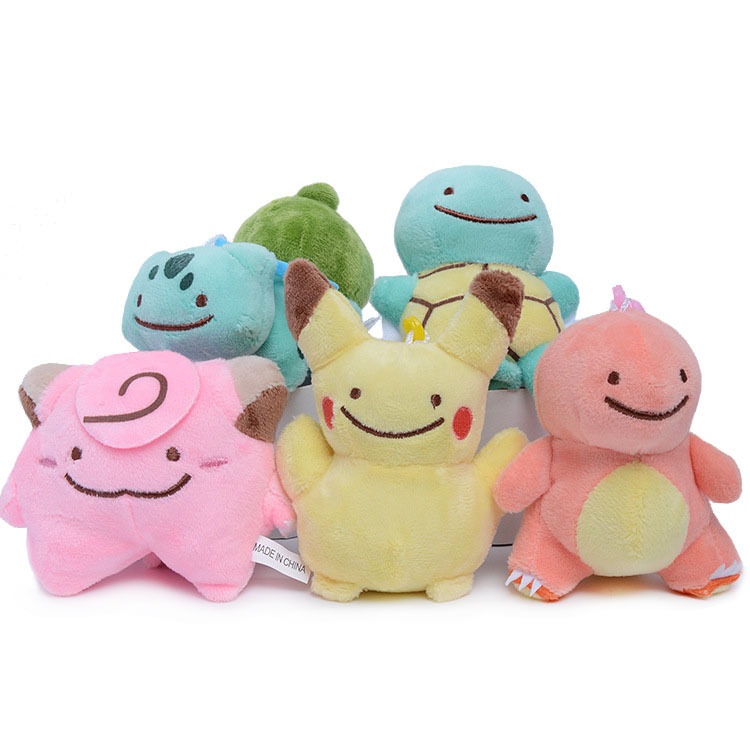 5Pcs/Set Anime Pokemon Figure Ditto Cosplay Pikachu Bulbasaur Squirtle ...