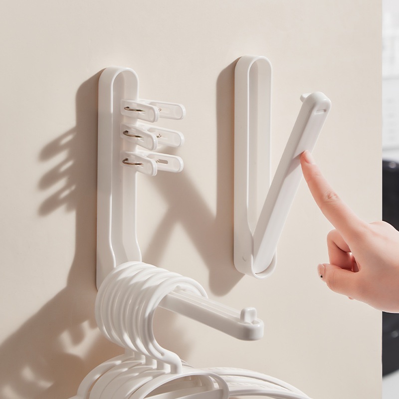 Simple Clothes Hanger Storage Rack Foldable Cloth Peg Hanging Holder ...