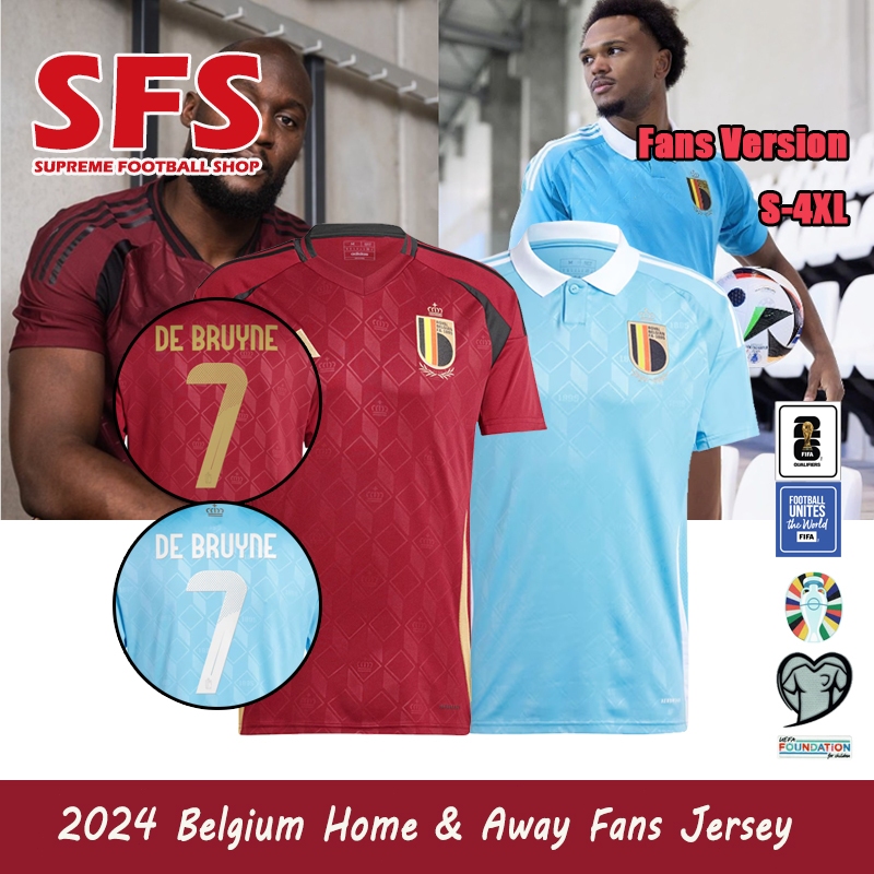【SFS】 Top Quilty 2024 EURO Belgium Jersey Home Away Men Football Soccer ...