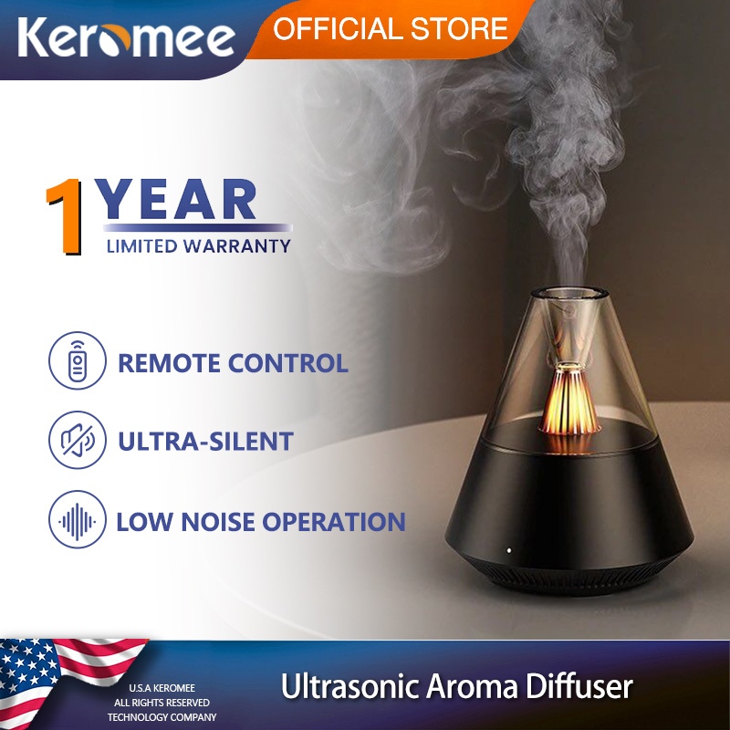 Keromee household Essential Oil Aroma Diffuser with Atmosphere Light ...