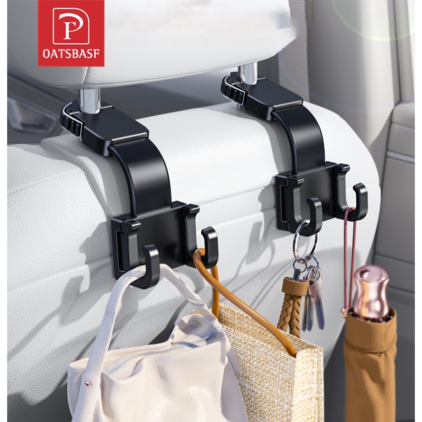 Oatsbasf Universal Car Front Seat Headrest Rod Clips Hangers Car ...