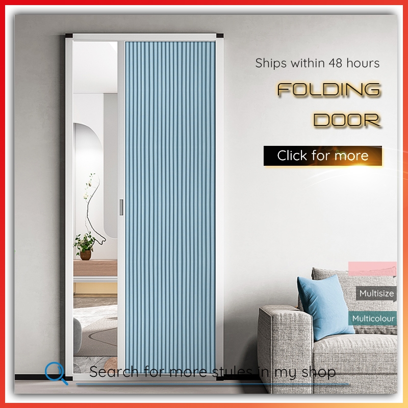 [Customized ]PVC folding door sliding door bathroom kitchen interior ...