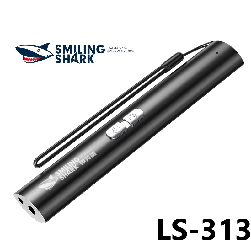 Smiling Shark LS-313 Laser Pointer Flashlight Type-C Rechargeable Geen ...