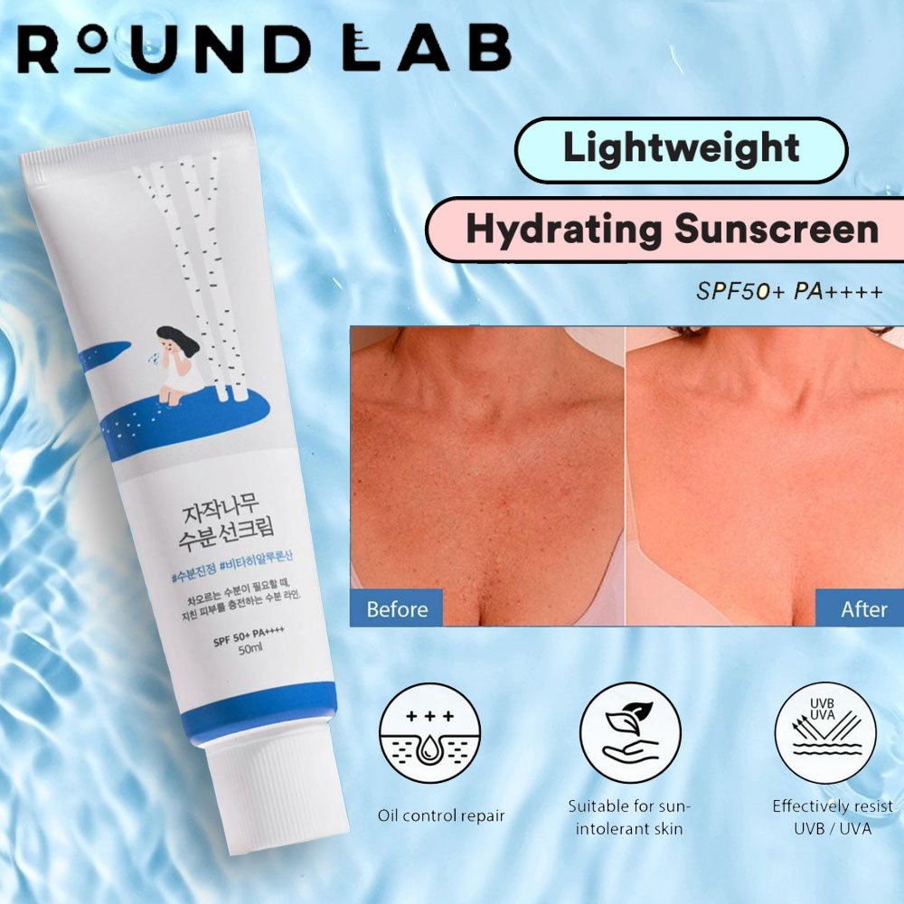 Round Lab Birch Juice Moisturizer Sunscreen SPF50+PA++++Sun Protection ...