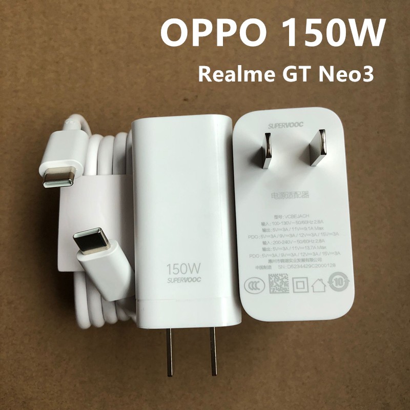 Original OPPO 150W Charger Realme GT Neo3 Data Cable 10A TypeC Fast ...