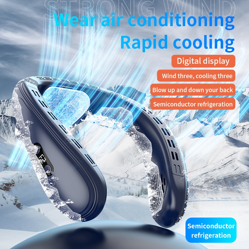 2024 New Neck Fan Hanging Neck Cooling Fan Semiconductor Fan Hanging ...