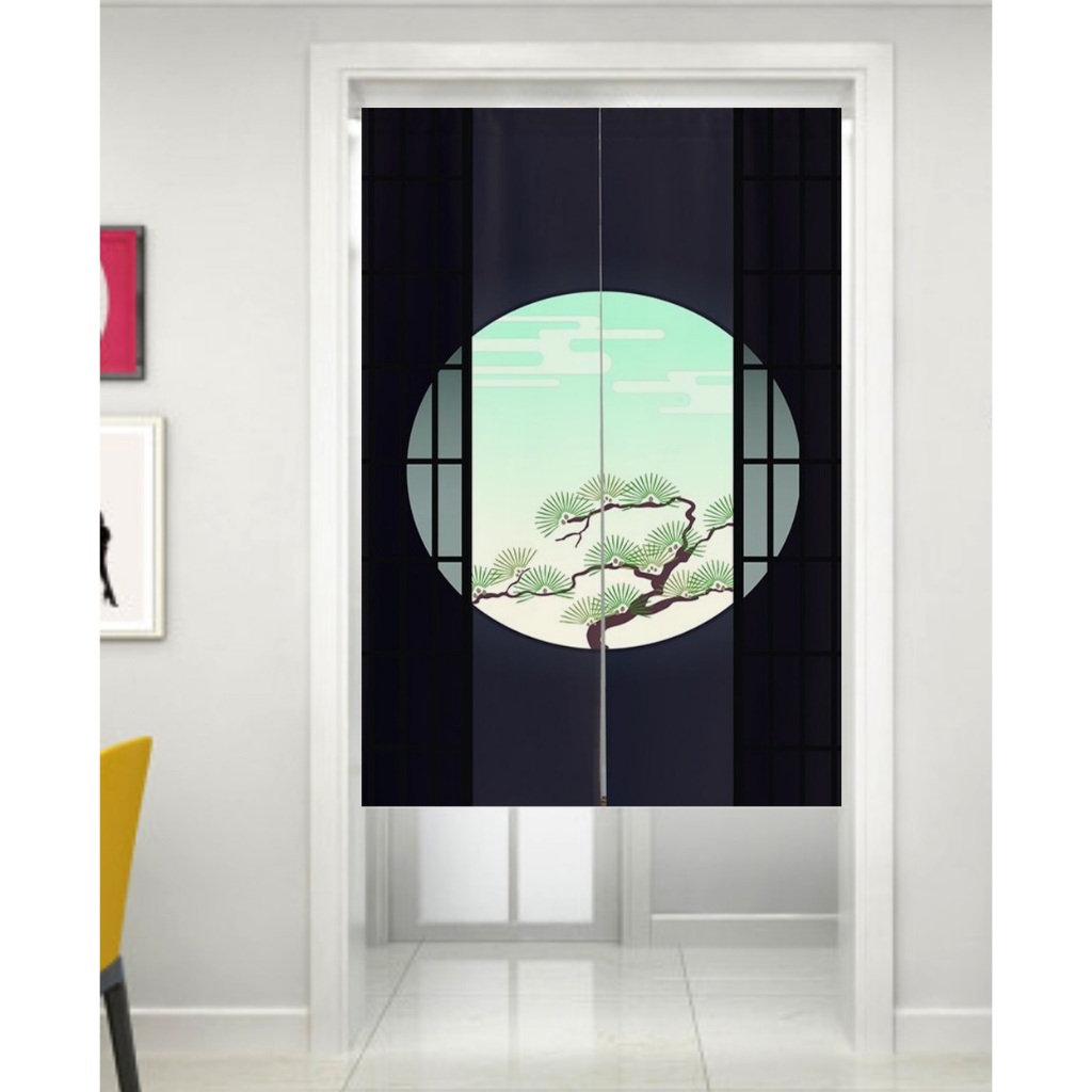 Screen Pine Noren Door Window Curtain Japanese Doorway Curtain for ...