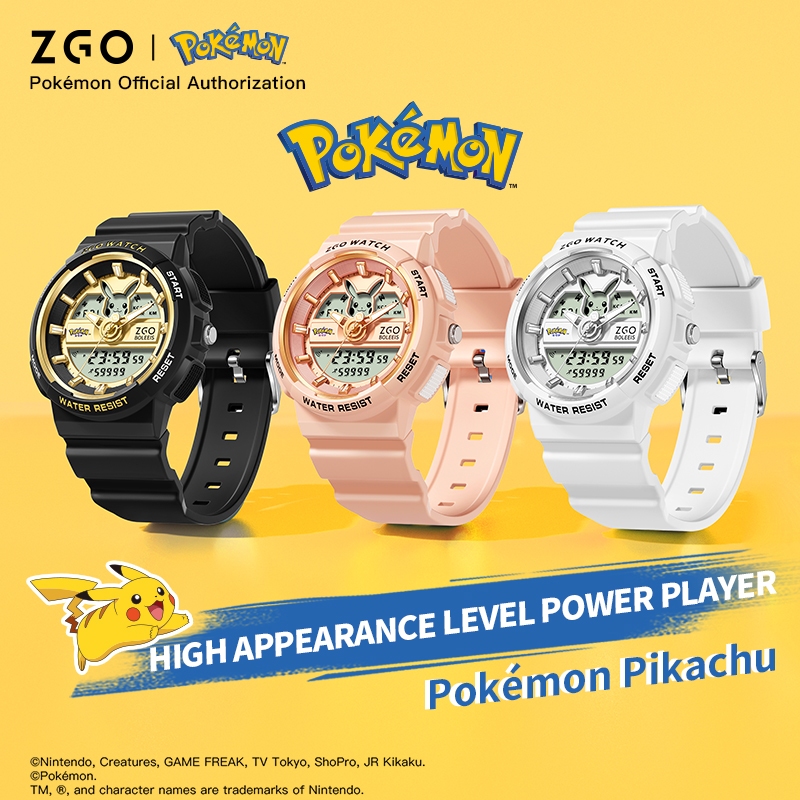【Authentic Pokémon 】ZGO Pikachu Kids Watch For Boys For Junior High ...