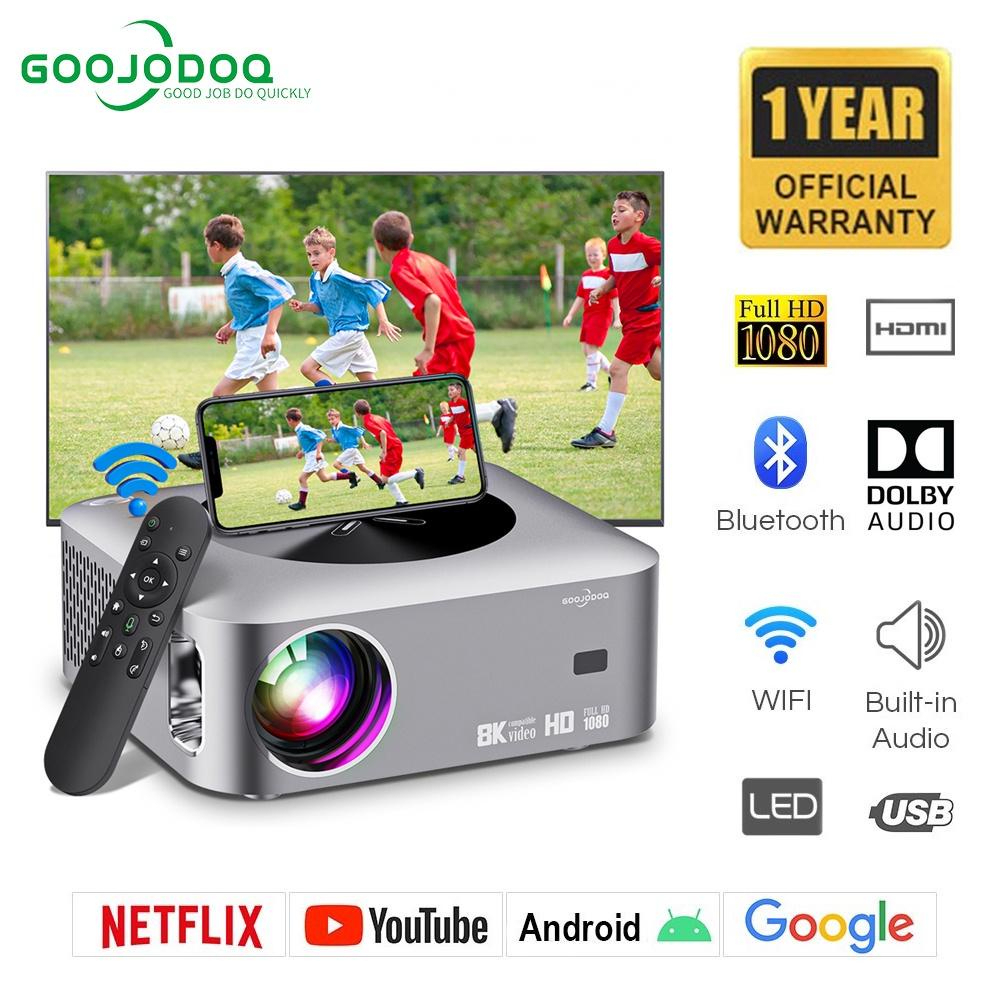 GOOJODOQ Wifi Projector 8k Full HD 1080p 12000 LM Support Android ...