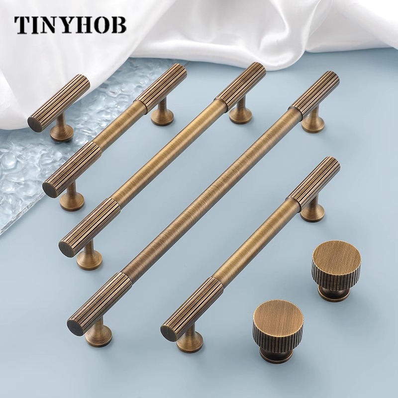 Simple Cabinet Handles Solid Brass Handles Kitchen Cupboard Pulls ...
