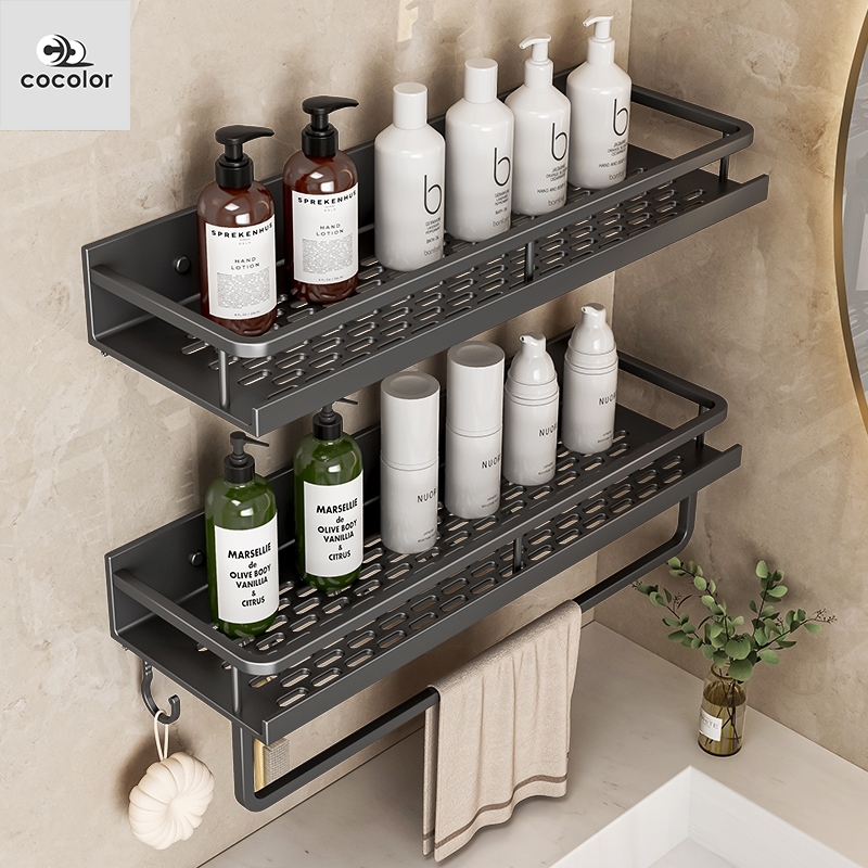 Cocolor Toilet Rack Shelf Bathroom Rack Storage Shelf Wall Drain Shelf ...