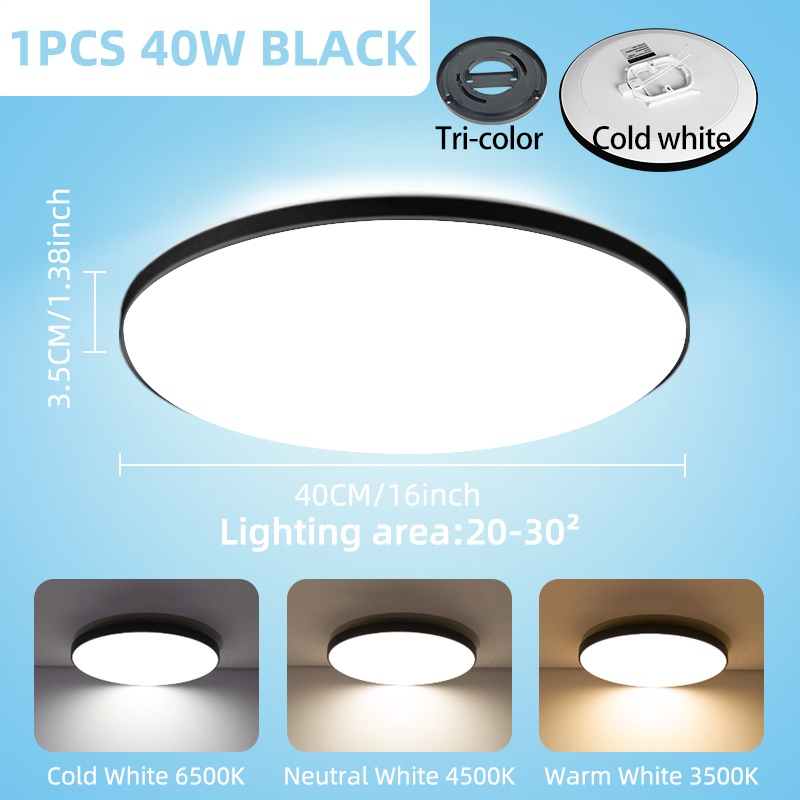 Led Ceiling Light With Remote Control Ceiling Lamp Dimmable 18W 30W 40W ...
