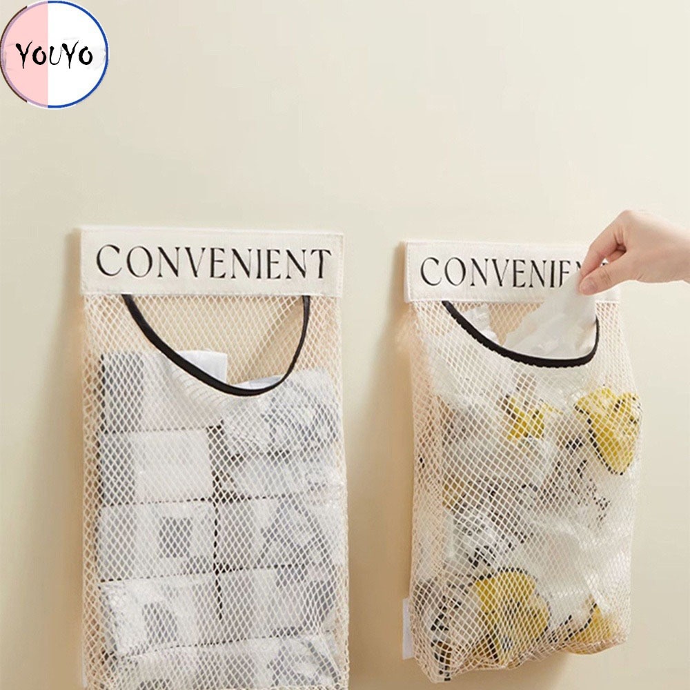 New Multifunctional large capacity wall mounted Mesh storage bag ...