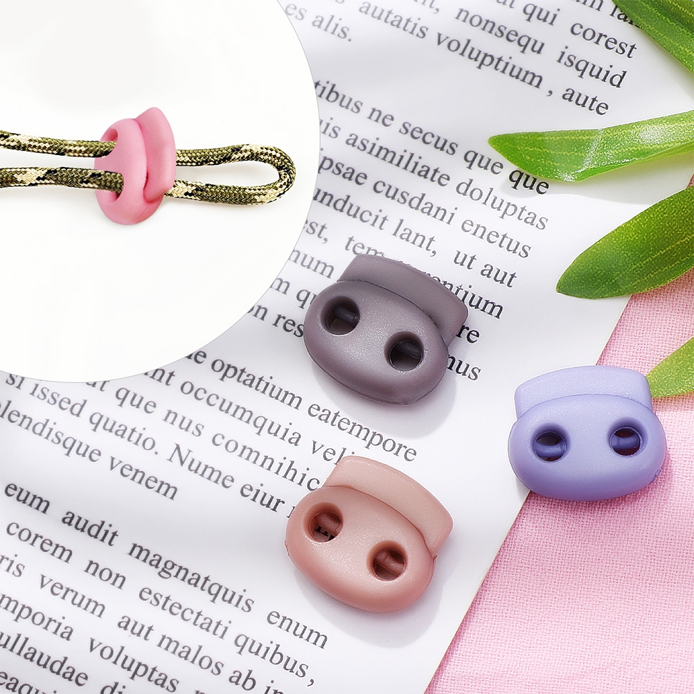 50Pcs Spring Fastener Drawstring Rope Cord Locks Sliding Fastener ...