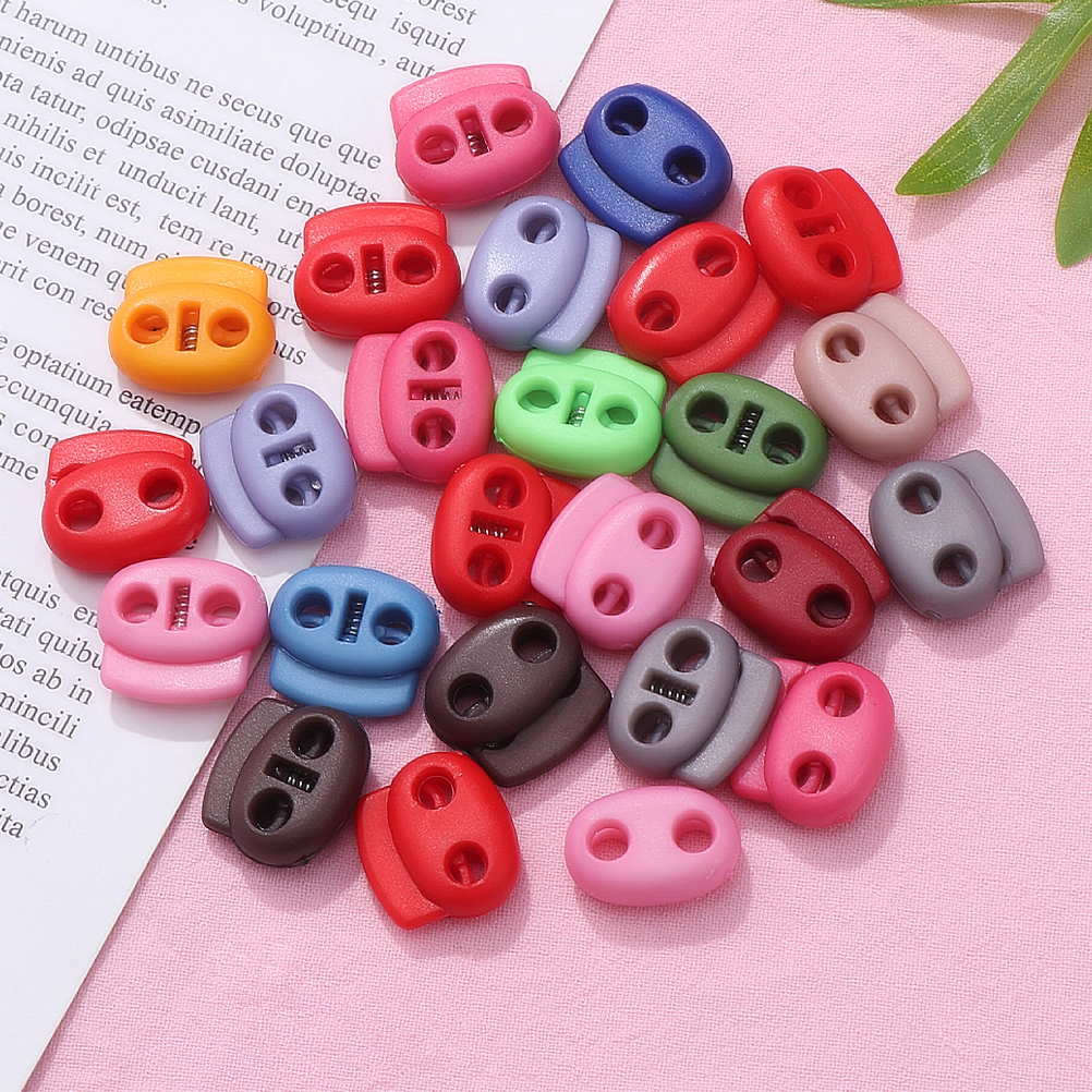 50Pcs Spring Fastener Drawstring Rope Cord Locks Sliding Fastener ...
