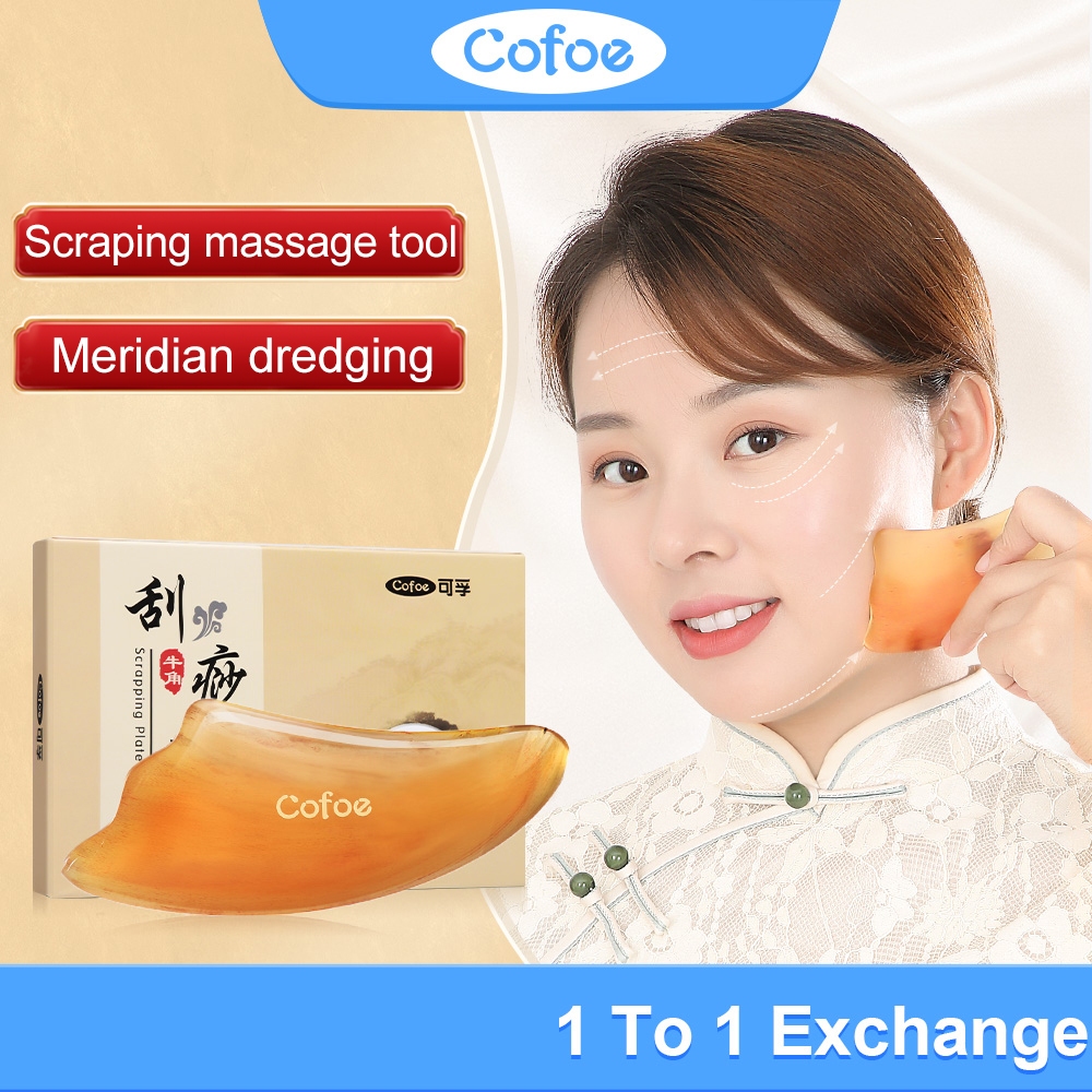 Cofoe Guasha Body Facial Eye Lifting Gua Sha Tools Massager OX Natural ...