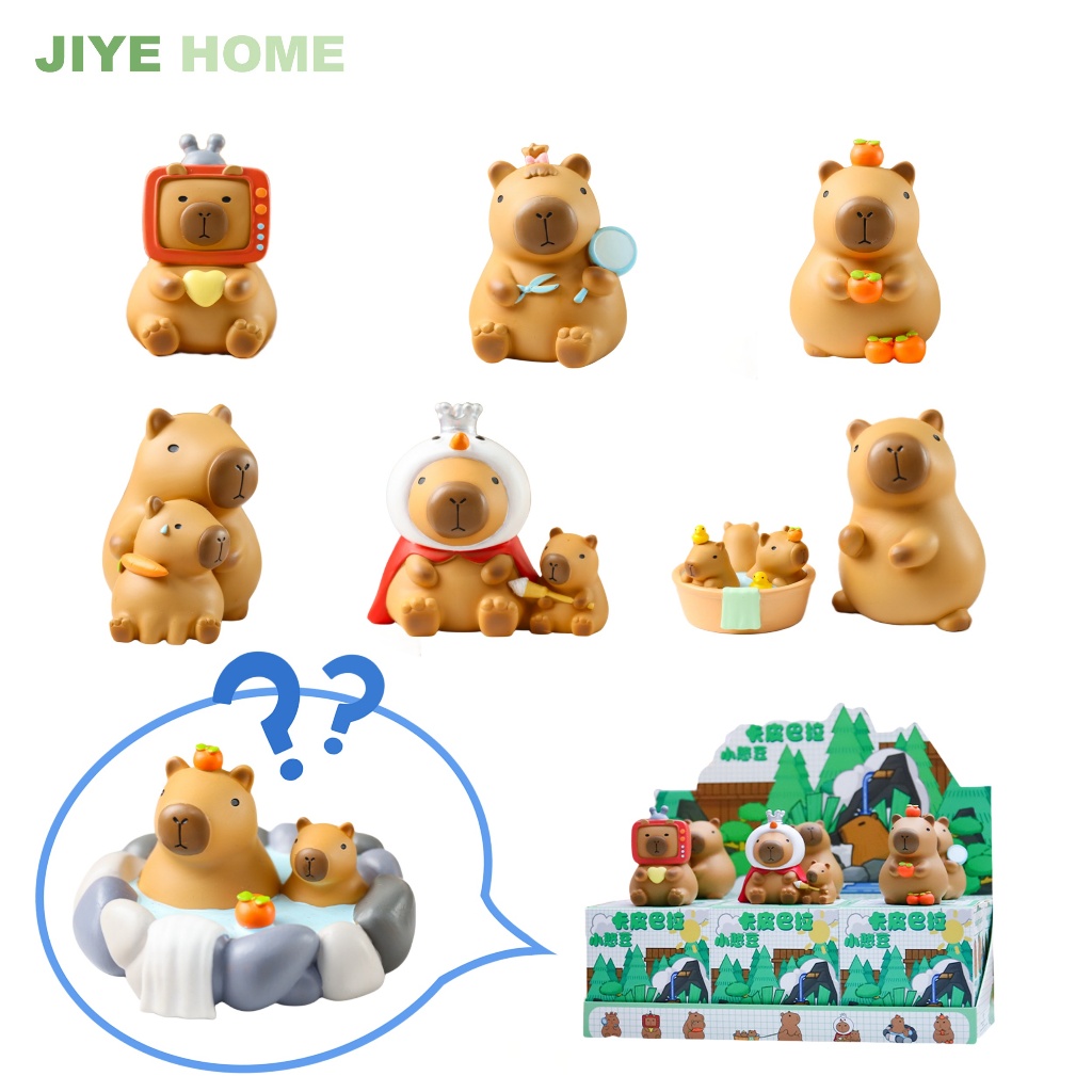 Capybara Toy Blind Box Figurine Collection Emotionally Stable & Little ...