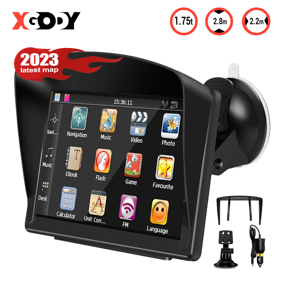 XGODY 2024 Latest Q8F 7-inch GPS Navigation Suitable for Cars and ...