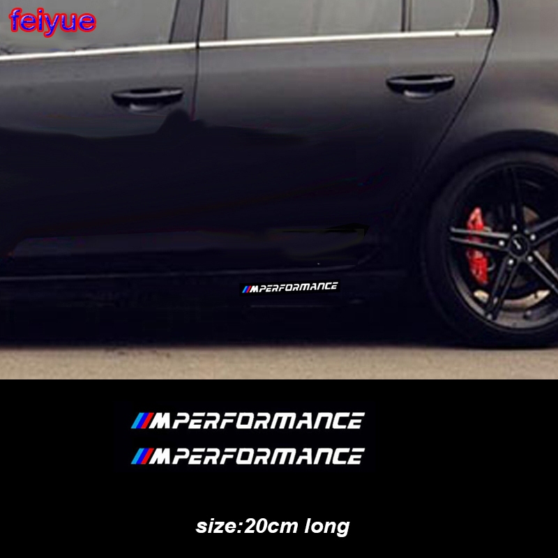 2pcs new style car door sticker for BMW E30 E34 E39 E46 E87 E90 F10 F20 ...