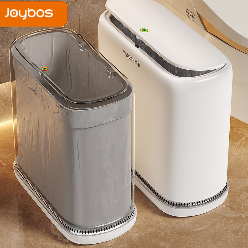 Joybos Bathroom Trash Can with Lids 11/17 Liter Small Size Plastic Pop ...