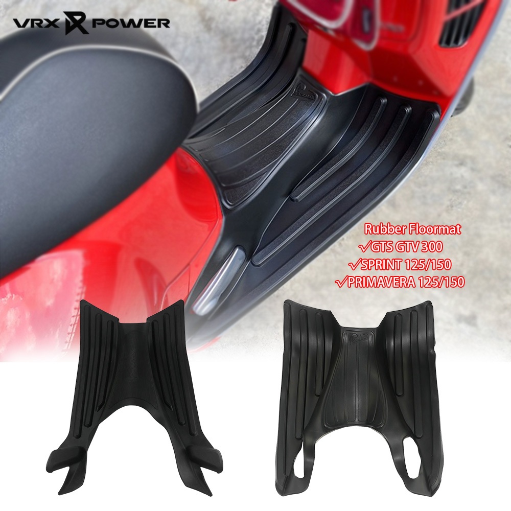 Motorcycle Floor Mats Rubber Pad Footboard Matting Footrest Accessories ...