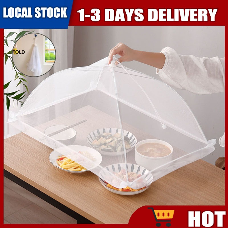 【SG STOCK】 Kitchen Food Cover Foldable Food Cover Vegetable Pop Up ...