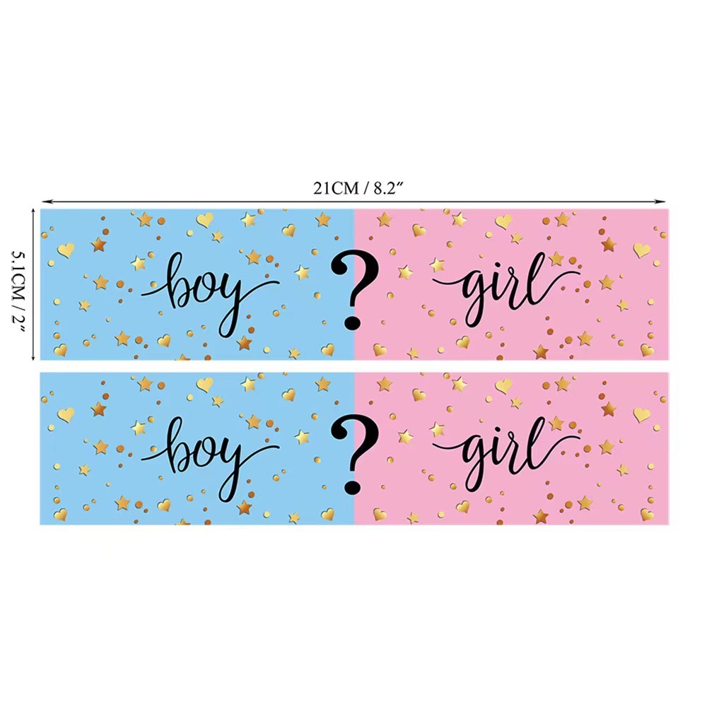 party mineral water bottle stickers, gender reveal water bottle ...