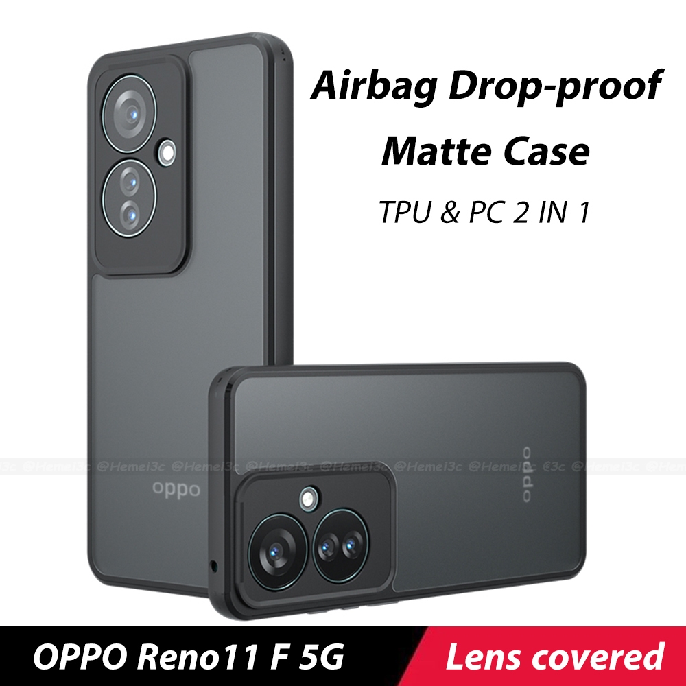 For OPPO Reno 11 11F F 5G Casing No Yellowing Matte Transparent Hard ...