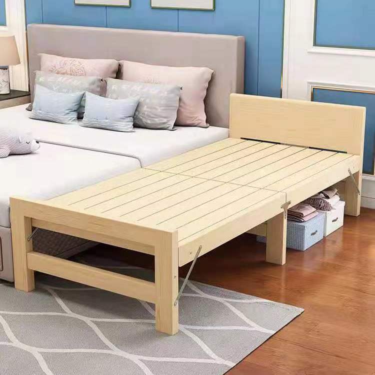 Ready Stock Bed Solid Wooden Foldable Bed Single Bed Frame Household ...